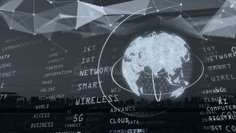 International Technology Business Concept. 3d Illustration. Stock ...