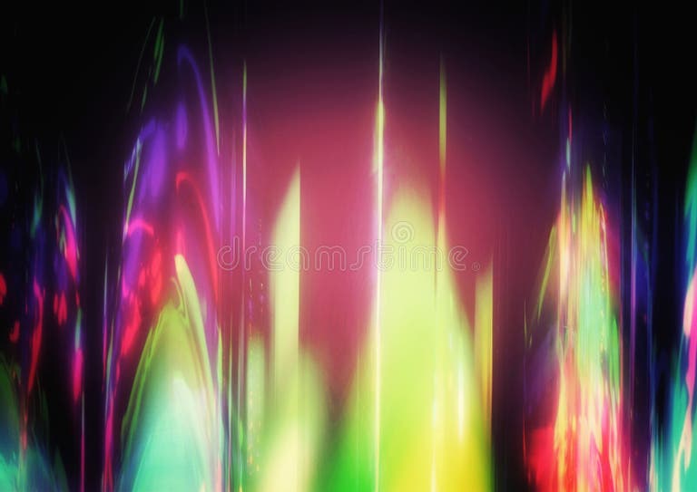 3d Illustration of Iridescent Light Waveform Stock Illustration ...