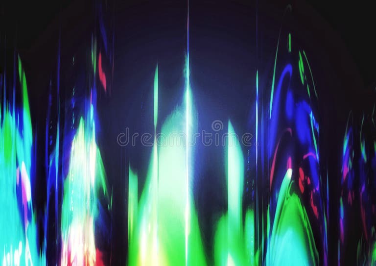 3d Illustration of Iridescent Light Waveform Stock Illustration ...