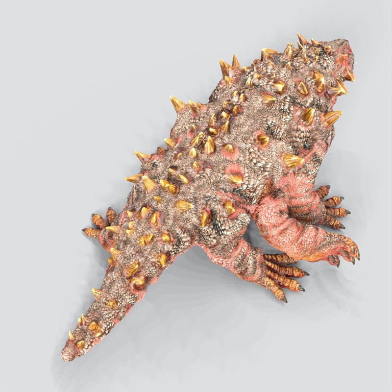 3d-illustration of an Isolated Fantasy Basilisk Creature Stock ...