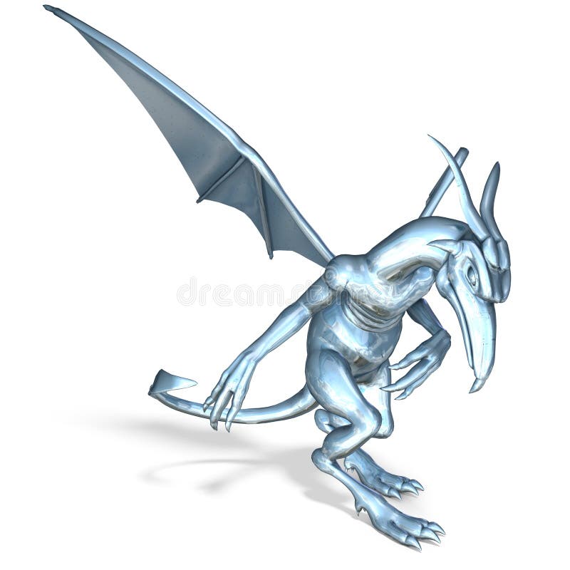 3d-illustration of an Isolated Mystical Fantasy Gargoyle Stock ...