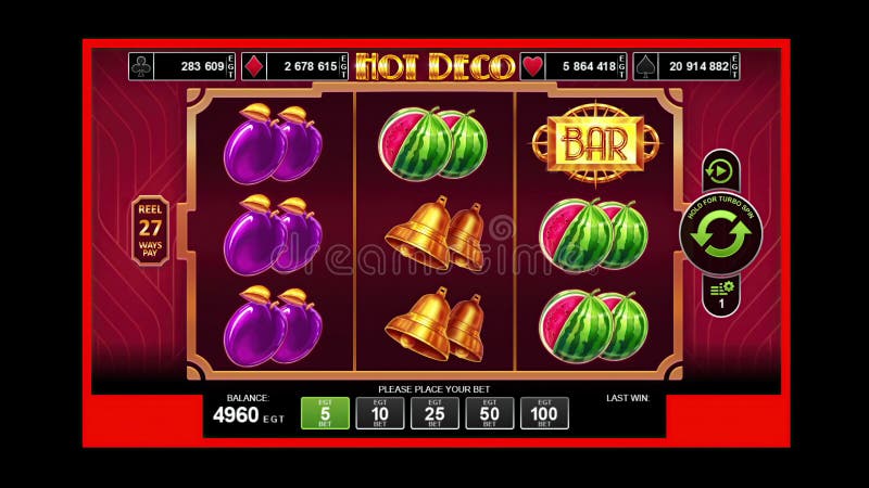 Jackpot Game Symbols on Black Background Stock Illustration ...