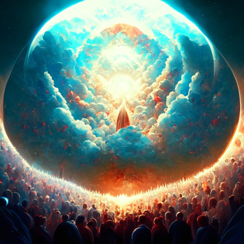 Crowd of People at the Concert. Watercolor Painting for Background ...