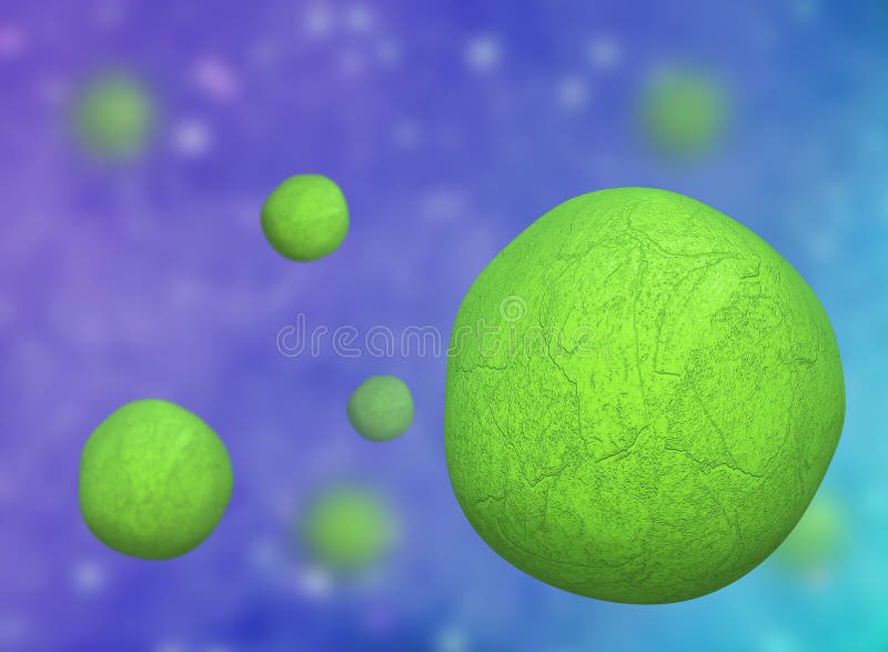 Cocci Bacteria Cell Realistic Vector Illustration Stock Vector ...