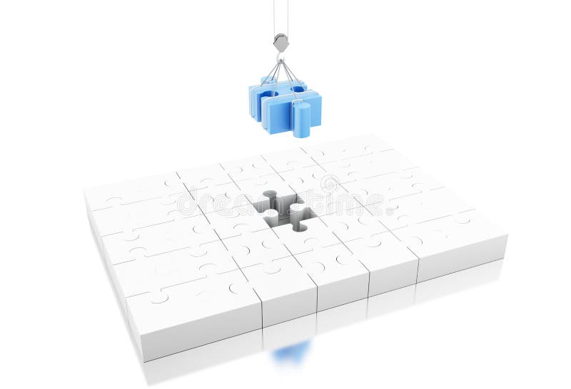 Linking Pieces Puzzle Stock Illustrations – 72 Linking Pieces Puzzle ...