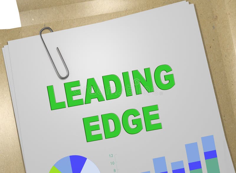 LEADING EDGE concept stock illustration. Illustration of edge - 119378395