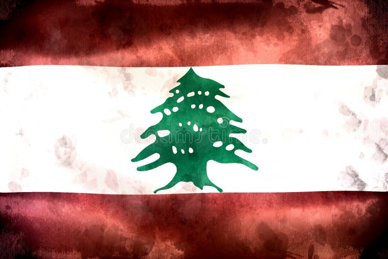 3D-Illustration of a Lebanon Flag - Realistic Waving Fabric Flag Stock ...