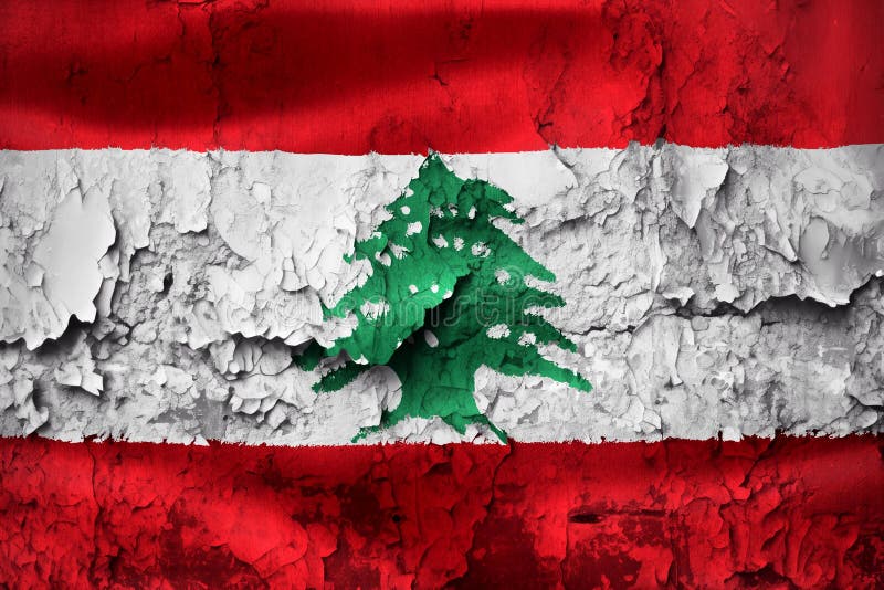 3D-Illustration of a Lebanon Flag - Realistic Waving Fabric Flag Stock ...