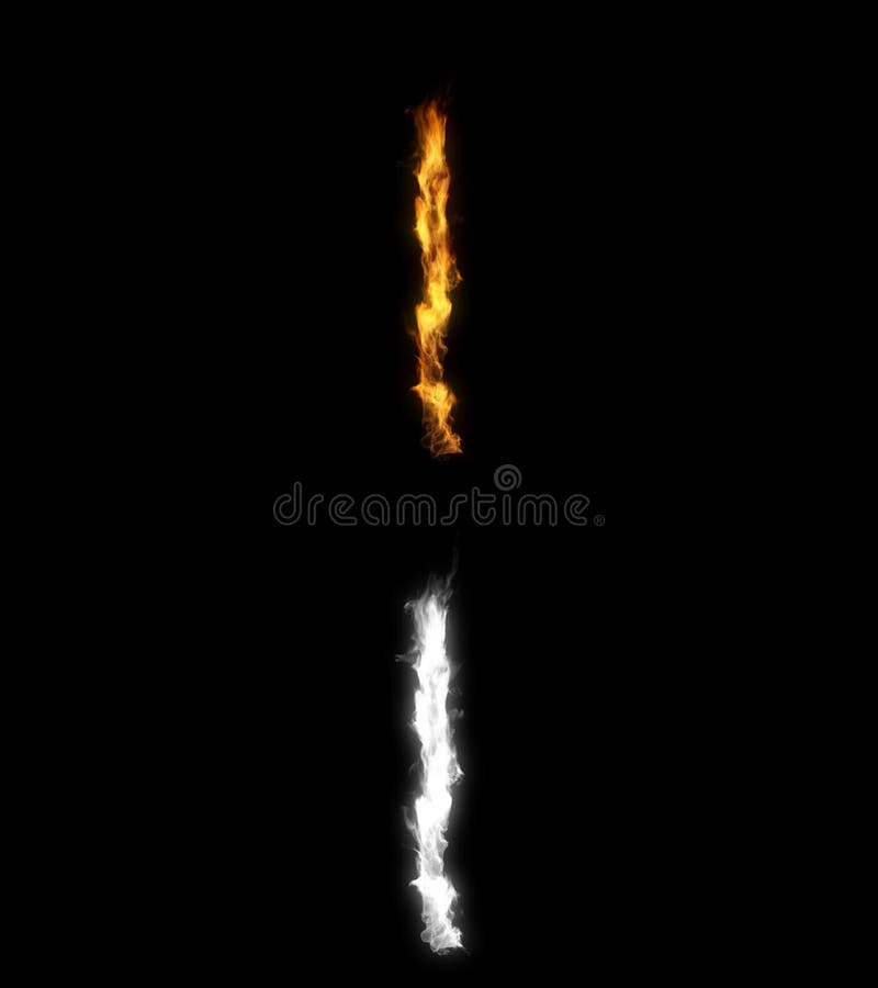 Fire Letter I Burning Flame Light Stock Illustrations – 23 Fire Letter ...
