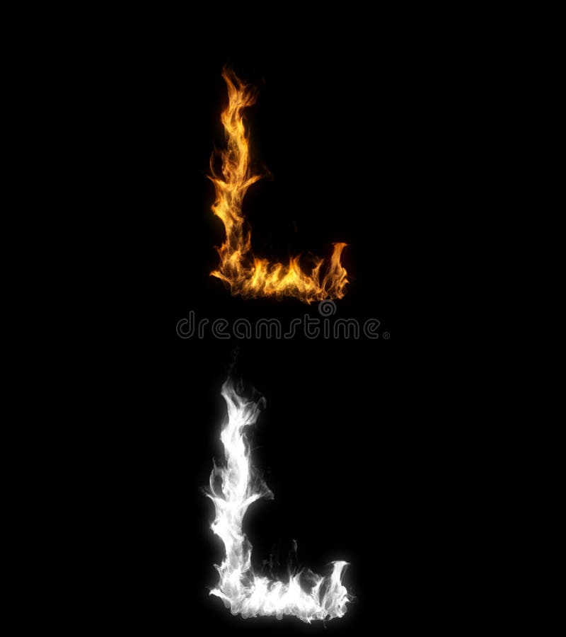 Fire Letter L Burning Flame Light Stock Illustrations – 20 Fire Letter ...