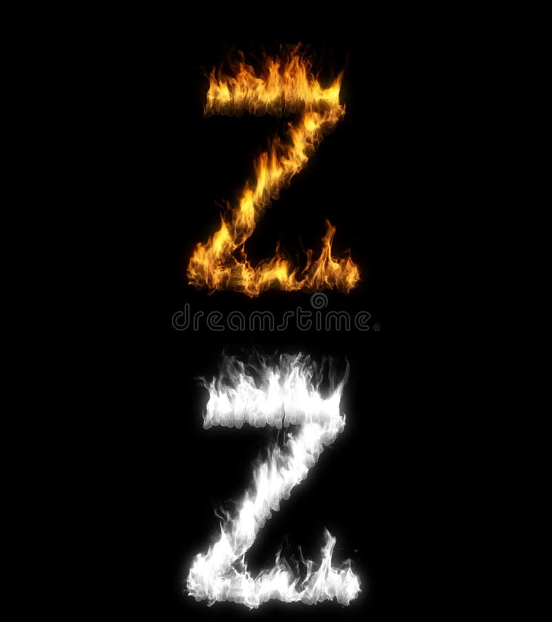 Fire Letter Z Burning Flame Stock Illustrations – 32 Fire Letter Z ...
