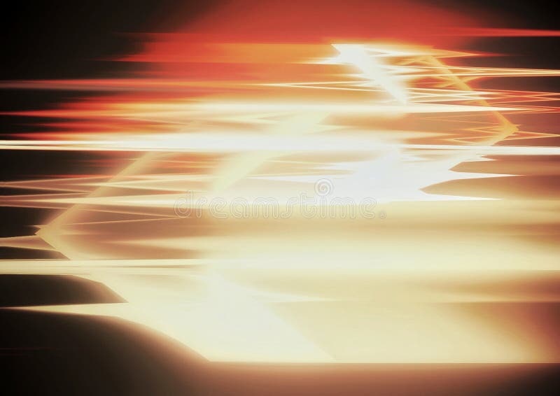 3d Illustration of Light Arrows Flying in Space Stock Illustration ...