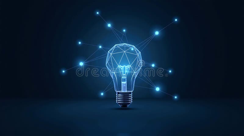 3D Illustration of Light Bulb and Connecting Wire.Inventions and Ideas ...