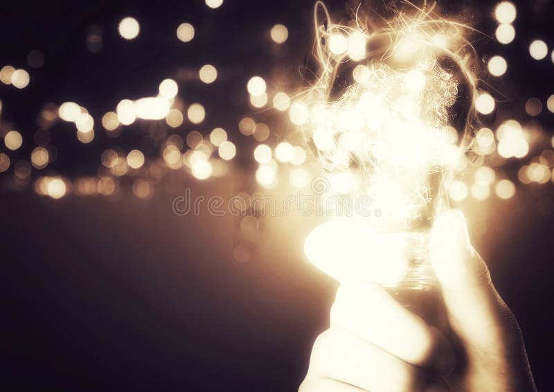 3d Illustration of a Light Bulb that Shines with the Concept of Science ...