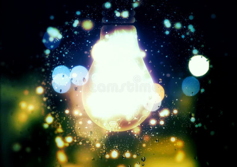 3d Illustration of a Light Bulb that Shines with the Concept of Science ...