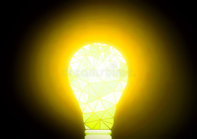3d Illustration of a Light Bulb that Shines with the Concept of Science ...