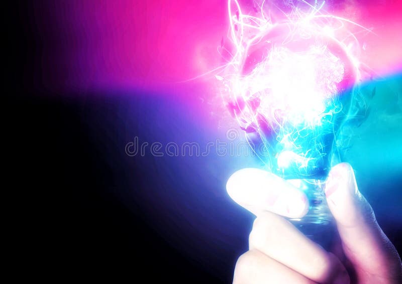 3d Illustration of a Light Bulb that Shines with the Concept of Science ...