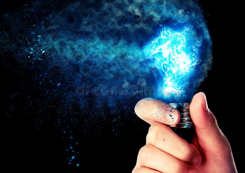 3d Illustration of a Light Bulb that Shines with the Concept of Science ...