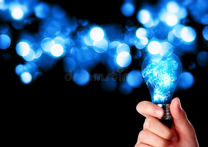 3d Illustration of a Light Bulb that Shines with the Concept of Science ...