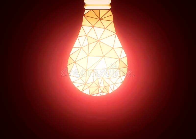 3d Illustration of a Light Bulb that Shines with the Concept of Science ...