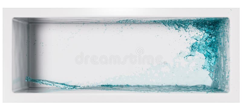 3d Illustration of a Liquid Jet. Stock Illustration - Illustration of ...