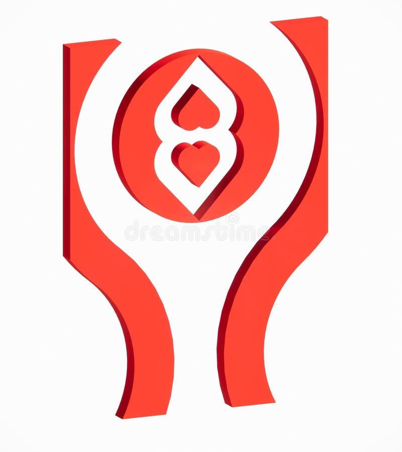 3D Illustration of the Logo for the Charity of Love for Affection Stock ...