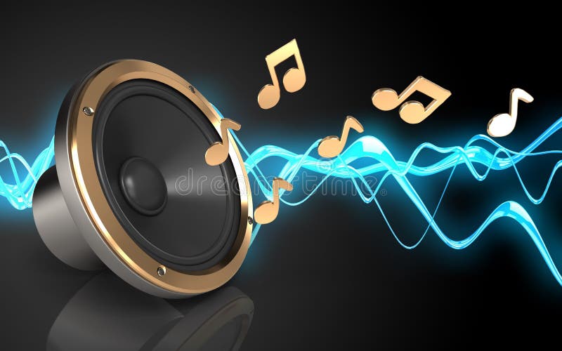 3d Loud Speaker Loud Speaker Stock Illustration - Illustration of ...