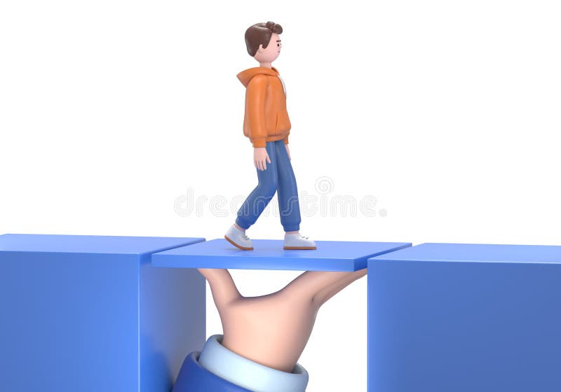 3D Illustration of Male Guy Qadir.Two Businessmen Solved the Problem of ... 3D Illustration of Male Guy Qadir.Two Businessmen Solved the Problem of ...