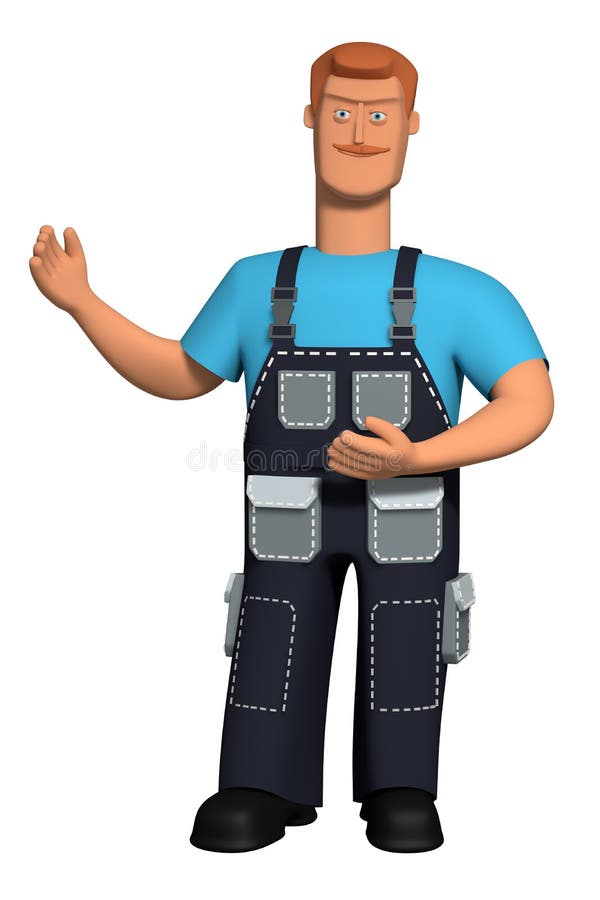 3d illustration. Man stock illustration. Illustration of presentation ...