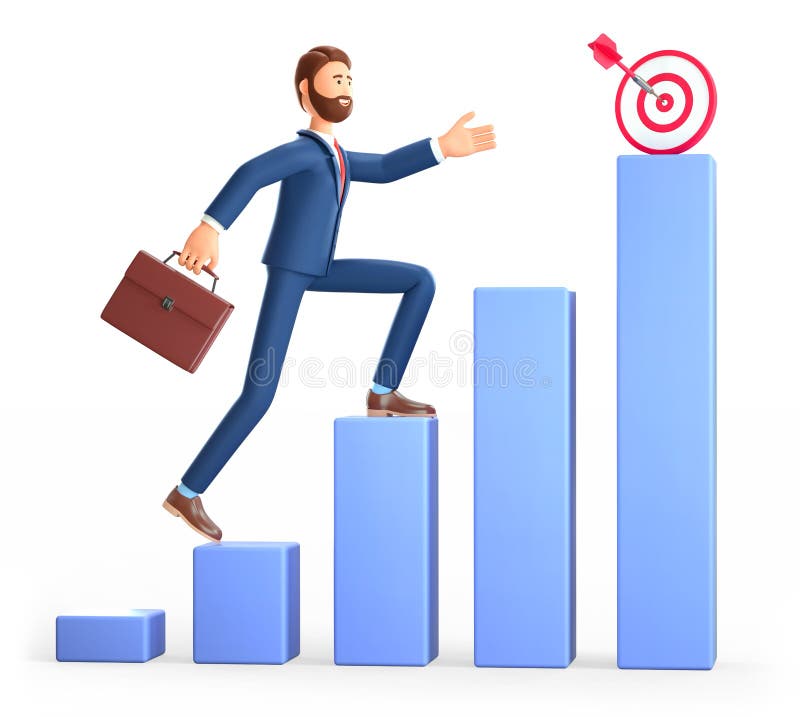 Man reaching goals stock illustration. Illustration of executive - 3366983 Man reaching goals stock illustration. Illustration of executive - 3366983