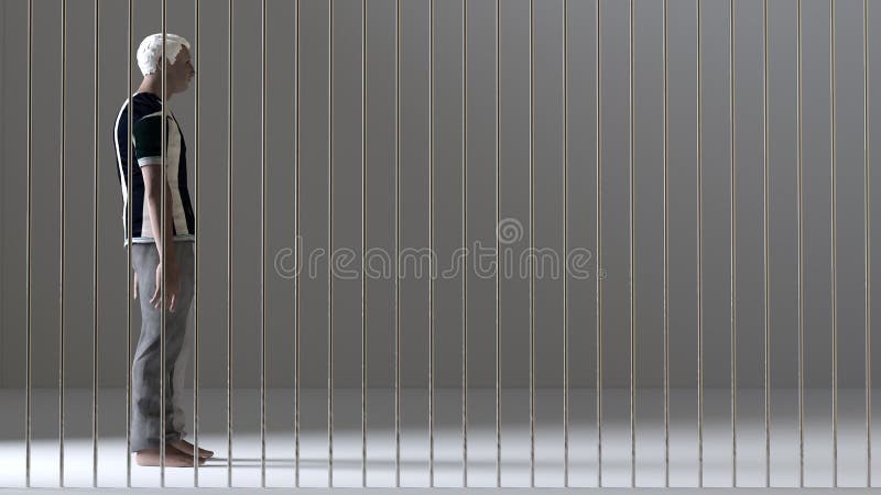 3d Illustration of a Man with a Sad Face Stock Illustration ...