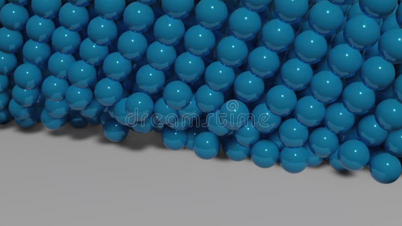 Many Small Spheres Falling on Floor. Gravity Creative Concept Stock ...