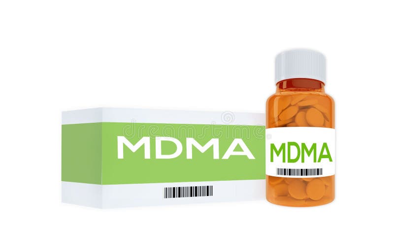 MDMA - narcotic concept stock illustration. Illustration of bottle ...
