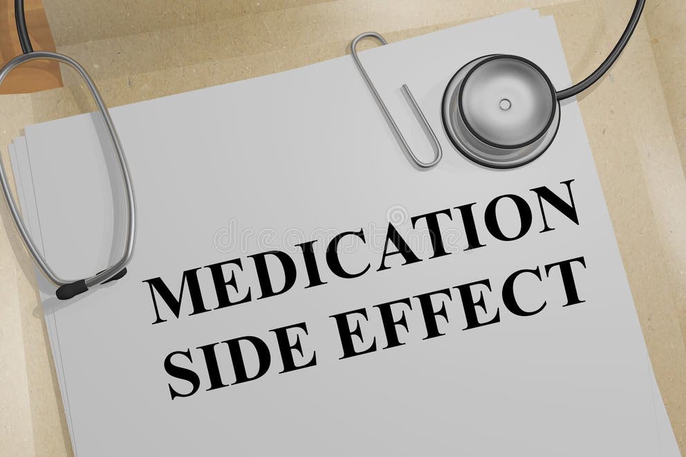 MEDICATION SIDE EFFECT Concept Stock Illustration - Illustration of ...