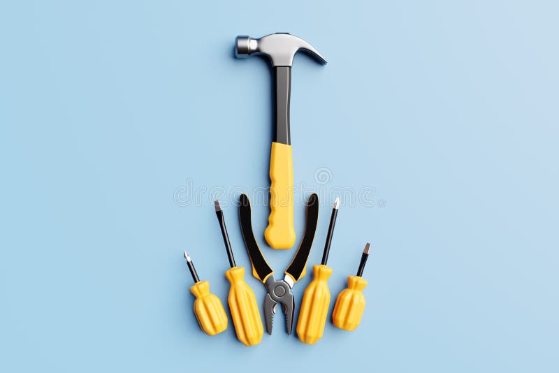 3d illustration stock image. Image of adjustable, maintenance - 255934079