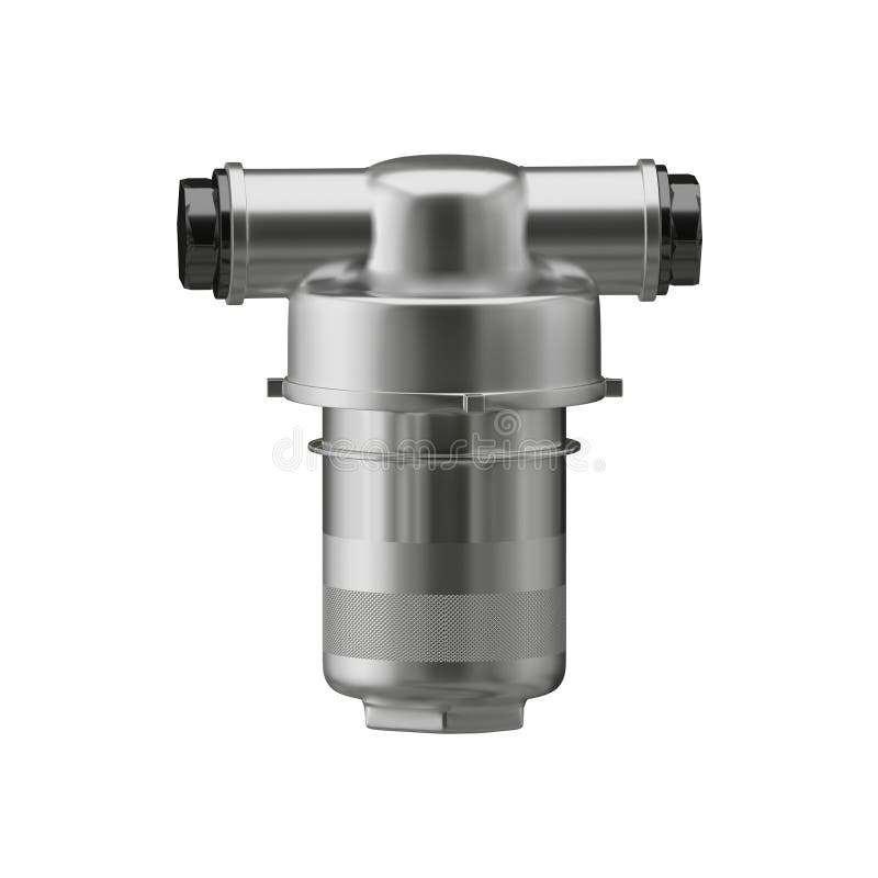 Industrial Air Filter with Taps and Pressure Gauge Stock Vector ...