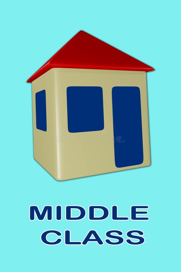 MIDDLE CLASS concept stock illustration. Illustration of middle - 133651631