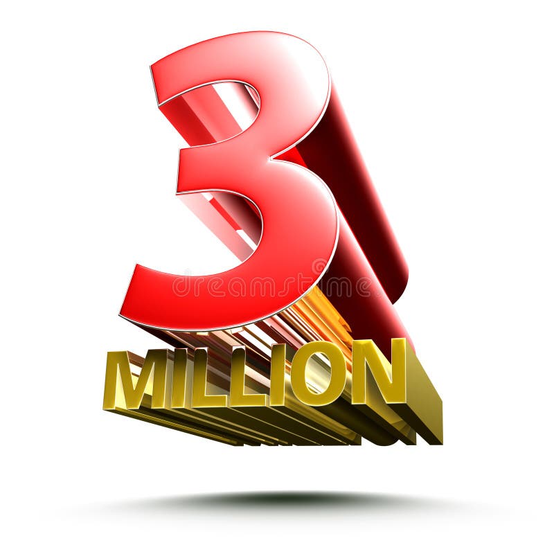 3 million 3d. stock illustration. Illustration of clipping - 195128234