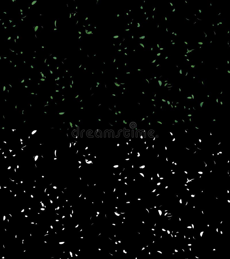 3D Illustration of a Mint Leaves Flow with Alpha Layer Stock ...