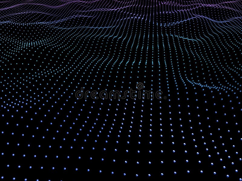 3d Illustration of Modern Cyber Background Stock Illustration ...