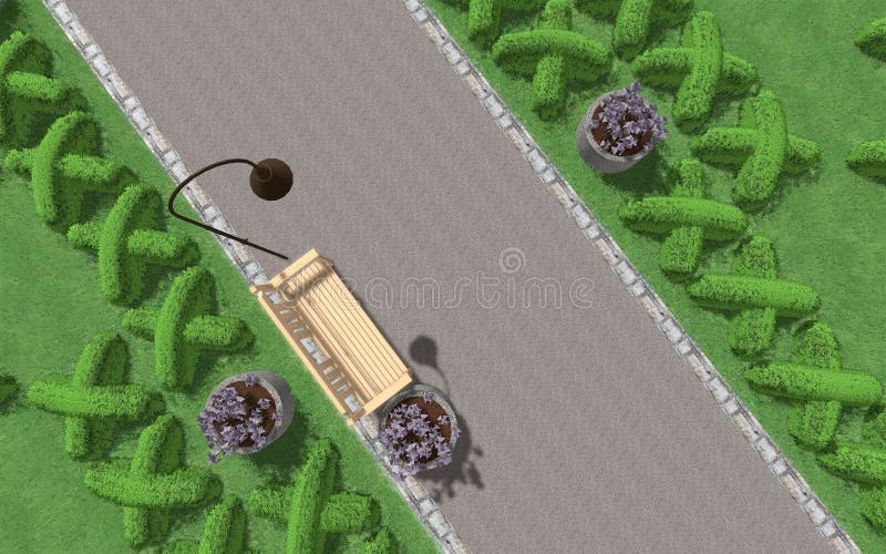 Modular Topiary Garden with Clipped Borders in the Form of Crosses ...