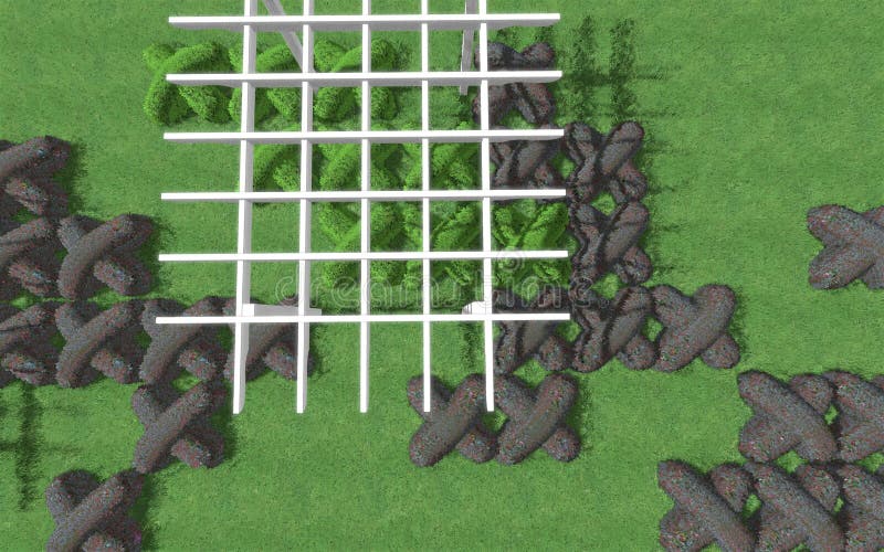 Modular Topiary Garden with Clipped Borders in the Form of Crosses ...