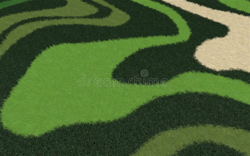 Contrasting Composition of Different Lawn Surfaces in Smooth Lines ...