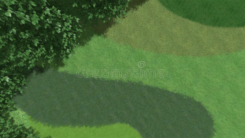 Background Computer Rendering of Landscape Design. Stock Illustration ...