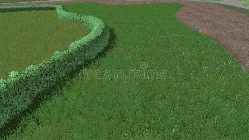 Background Computer Rendering of Landscape Design. Stock Illustration ...