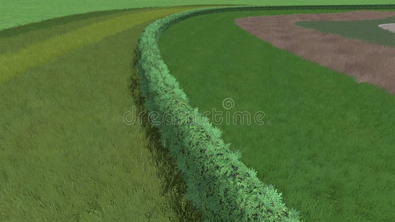 Background Computer Rendering of Landscape Design. Stock Illustration ...
