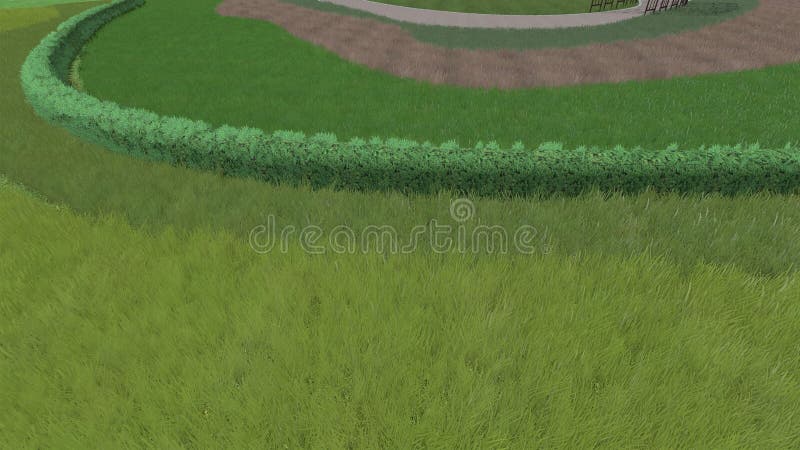Background Computer Rendering of Landscape Design. Stock Illustration ...