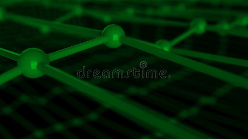 Crystal Lattice of NaCl Rotates on Green Chroma Key. Sodium Chloride ...