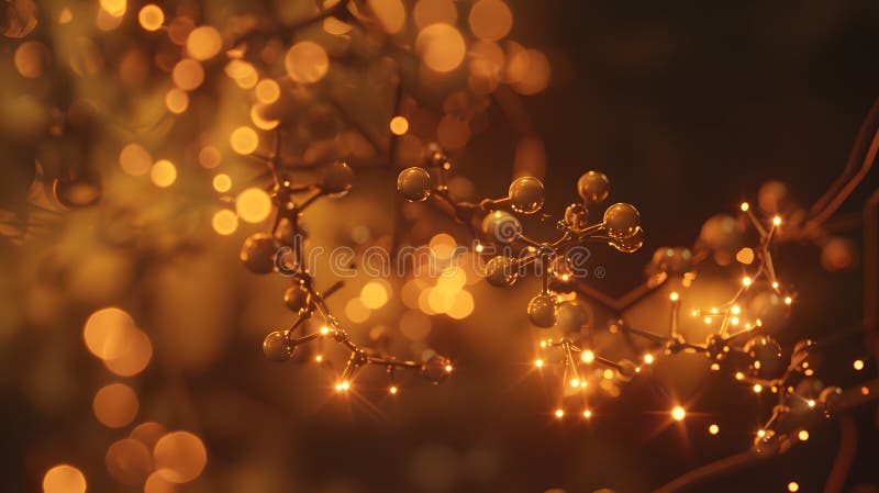 A 3D Illustration of a Molecule in a Biochemistry. Stock Illustration ...