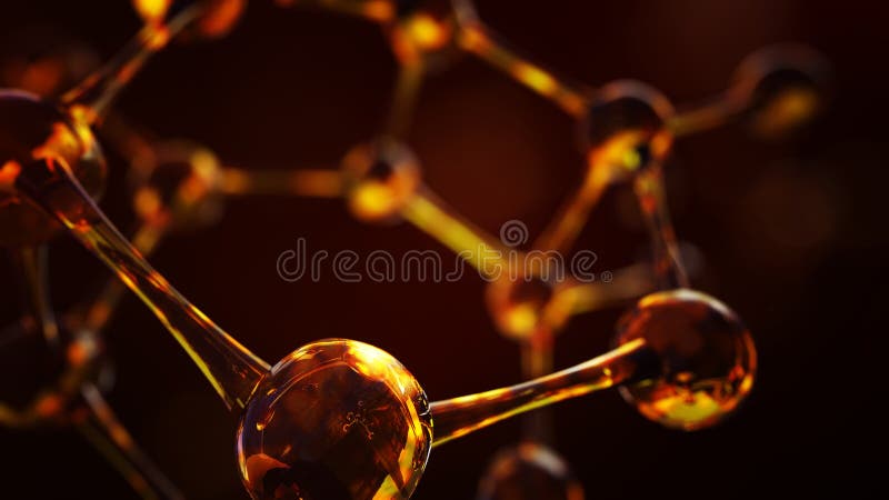 3d Illustration of Molecule Model. Science Background with Molecules ...